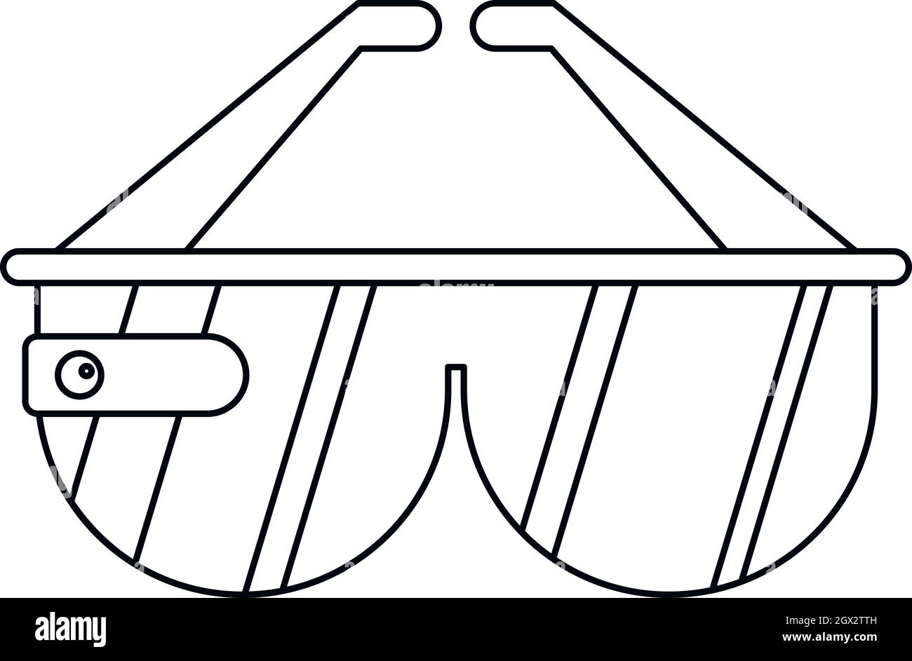 Vr gamer icon outline Cut Out Stock Images & Pictures - Alamy