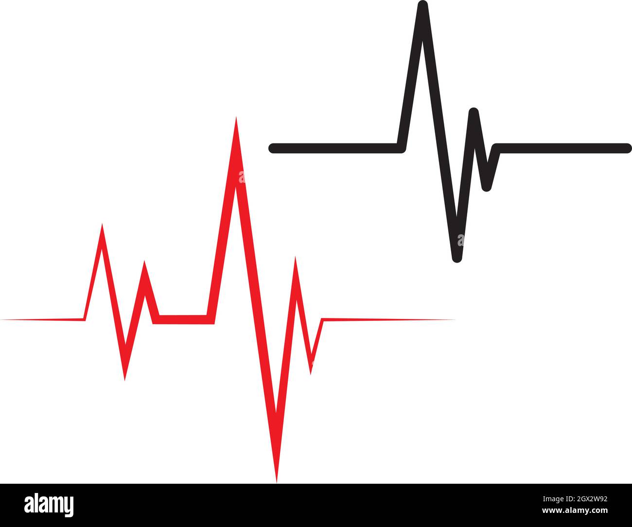 pulse line vector template Stock Vector Image & Art - Alamy