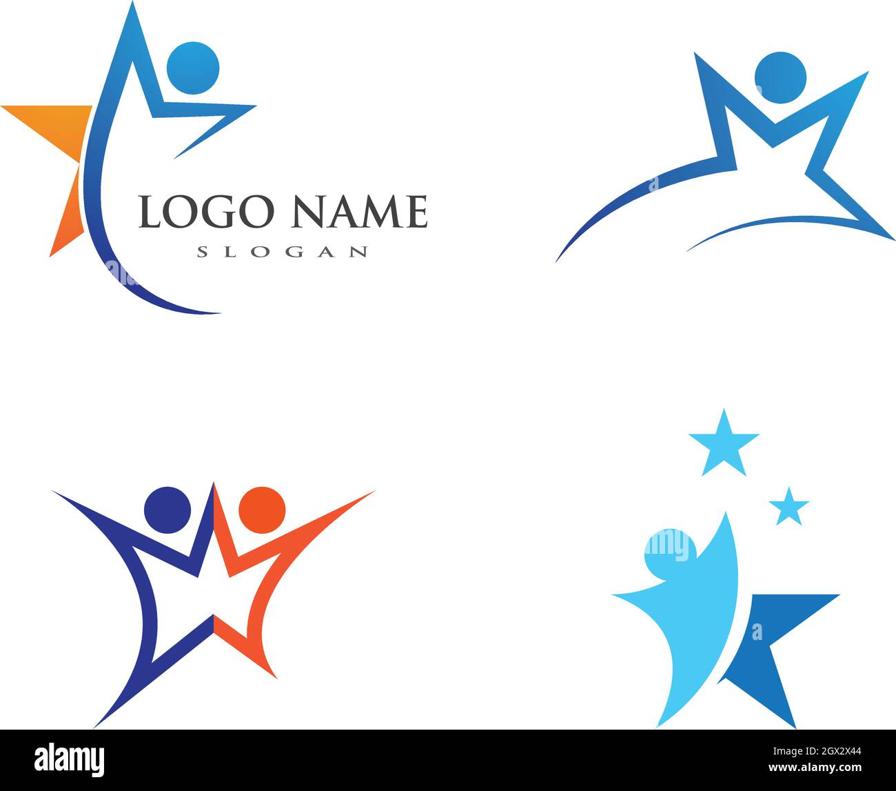 Star people Stock Vector Images - Alamy