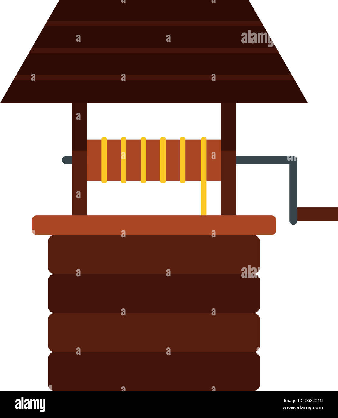 Water well icon, flat style Stock Vector Image & Art - Alamy