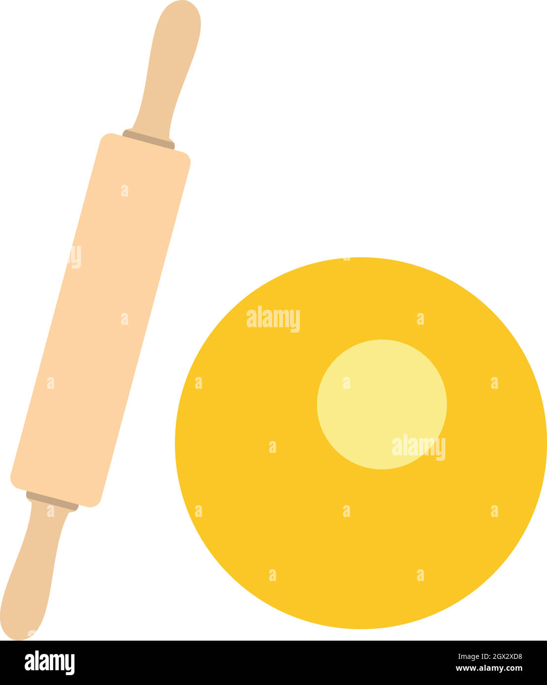 Dough icon flat vector Cut Out Stock Images & Pictures - Alamy