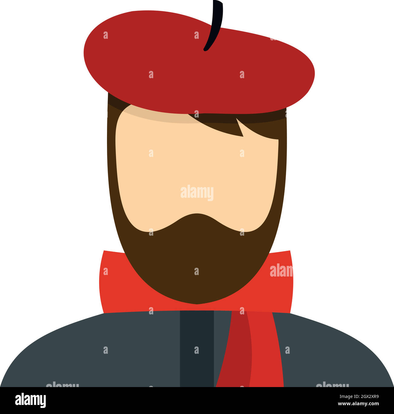 Artist icon, flat style Stock Vector Image & Art - Alamy