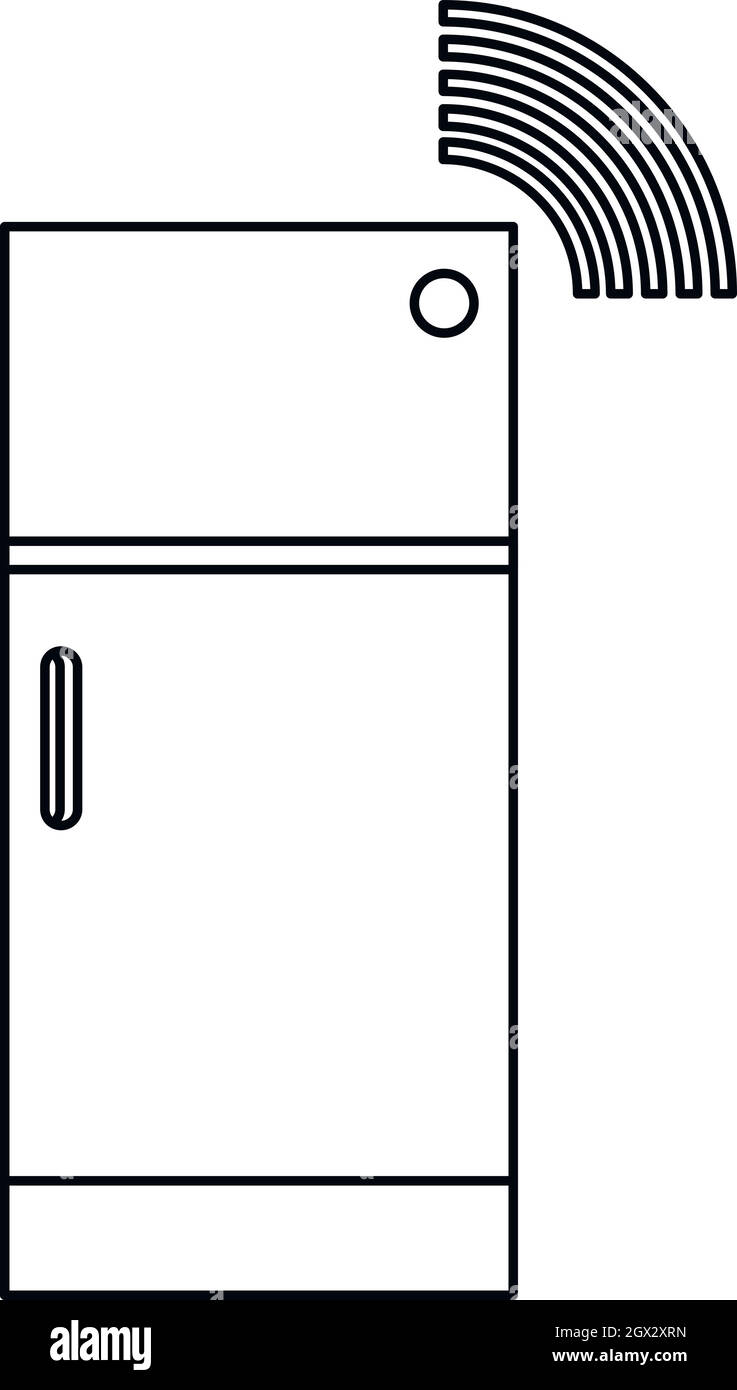 Fridge icon, outline style Stock Vector Image & Art - Alamy