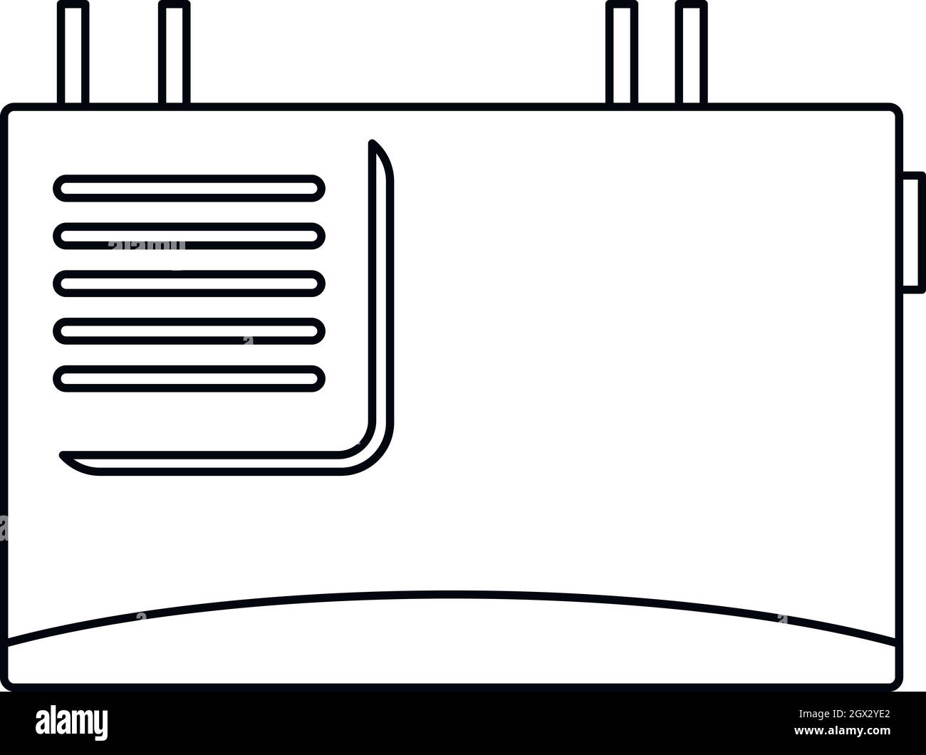 Web data icon outline Stock Vector Images - Alamy