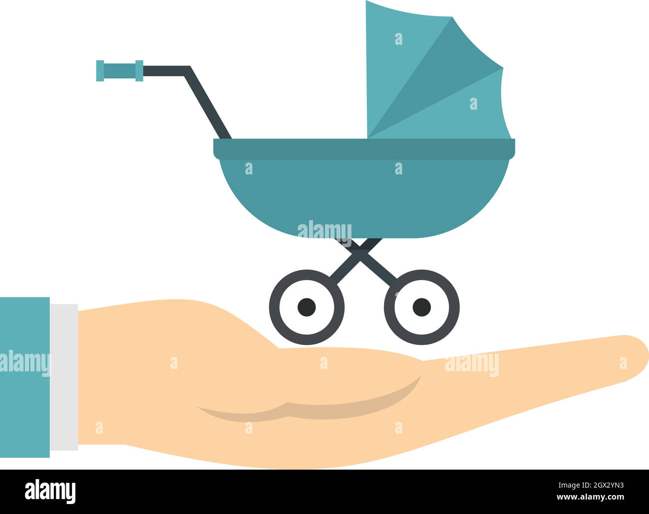 Long pram Stock Vector Images - Alamy