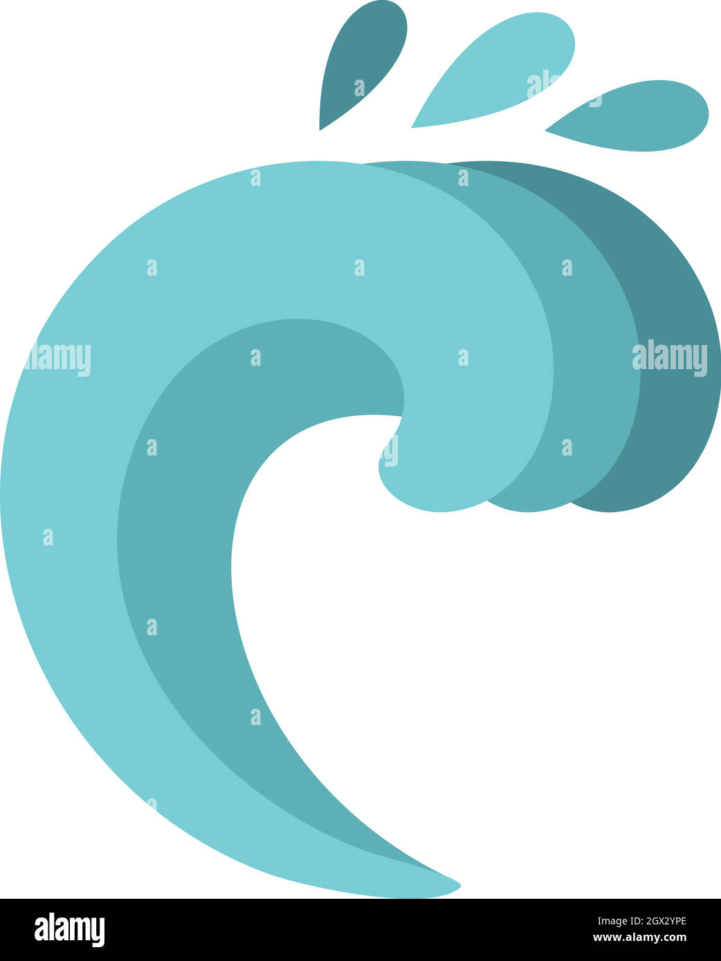 Twist wave icon, cartoon style Stock Vector Image & Art - Alamy