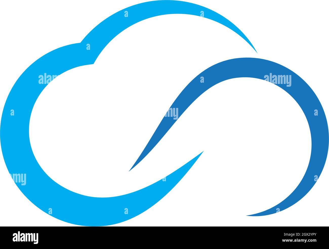 cloud logo template design vector Stock Vector Image & Art - Alamy
