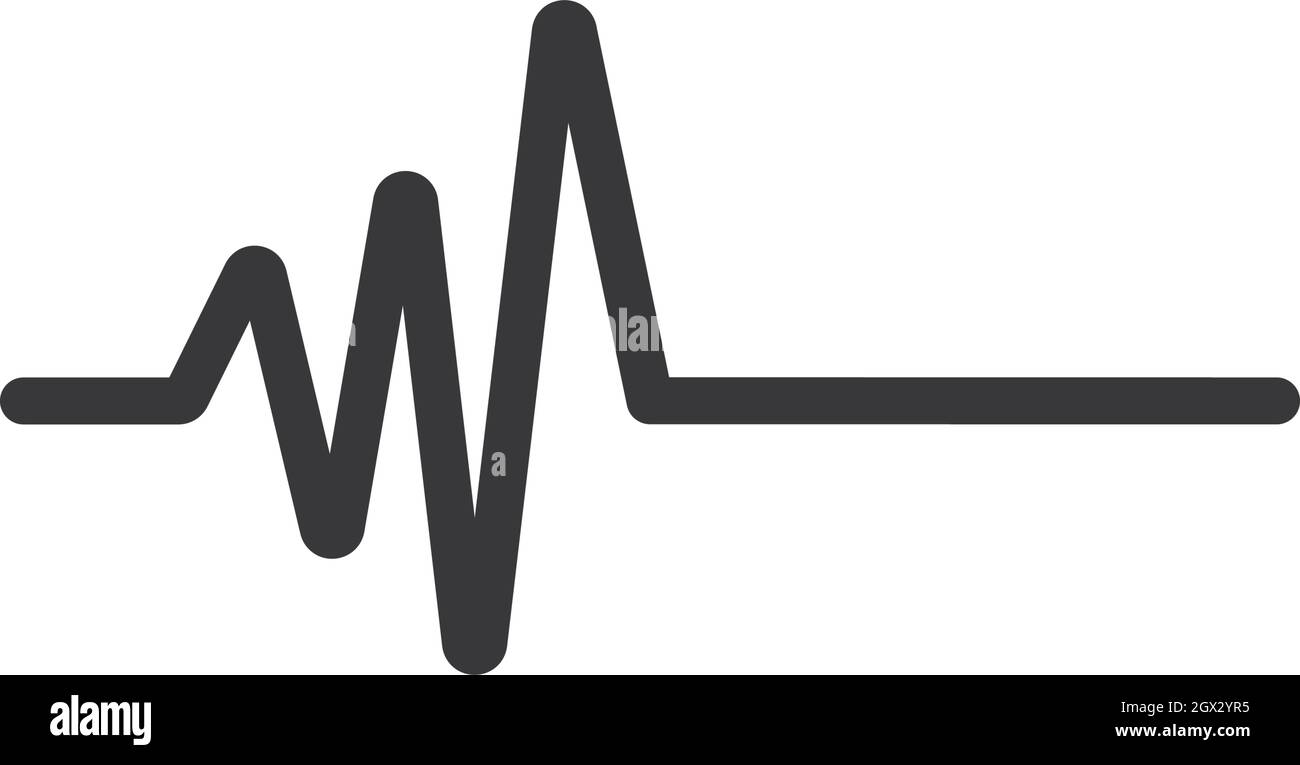pulse line vector template Stock Vector Image & Art - Alamy