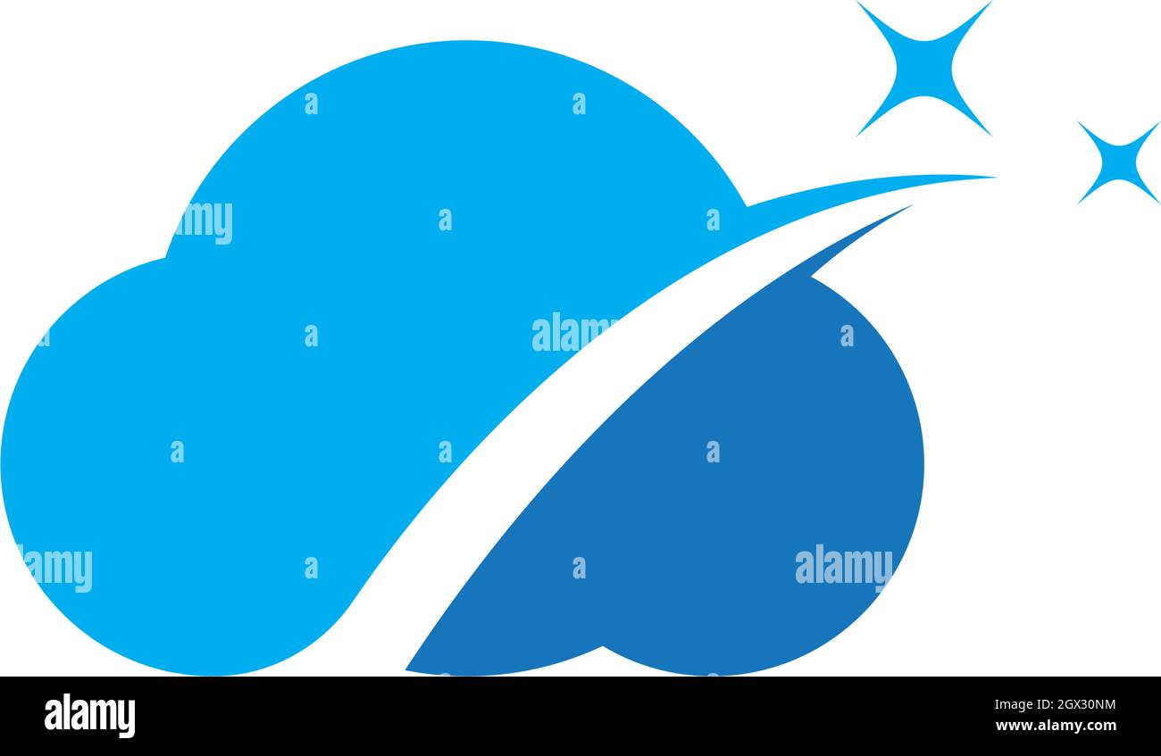 cloud vector logo template design vector Stock Vector Image & Art - Alamy