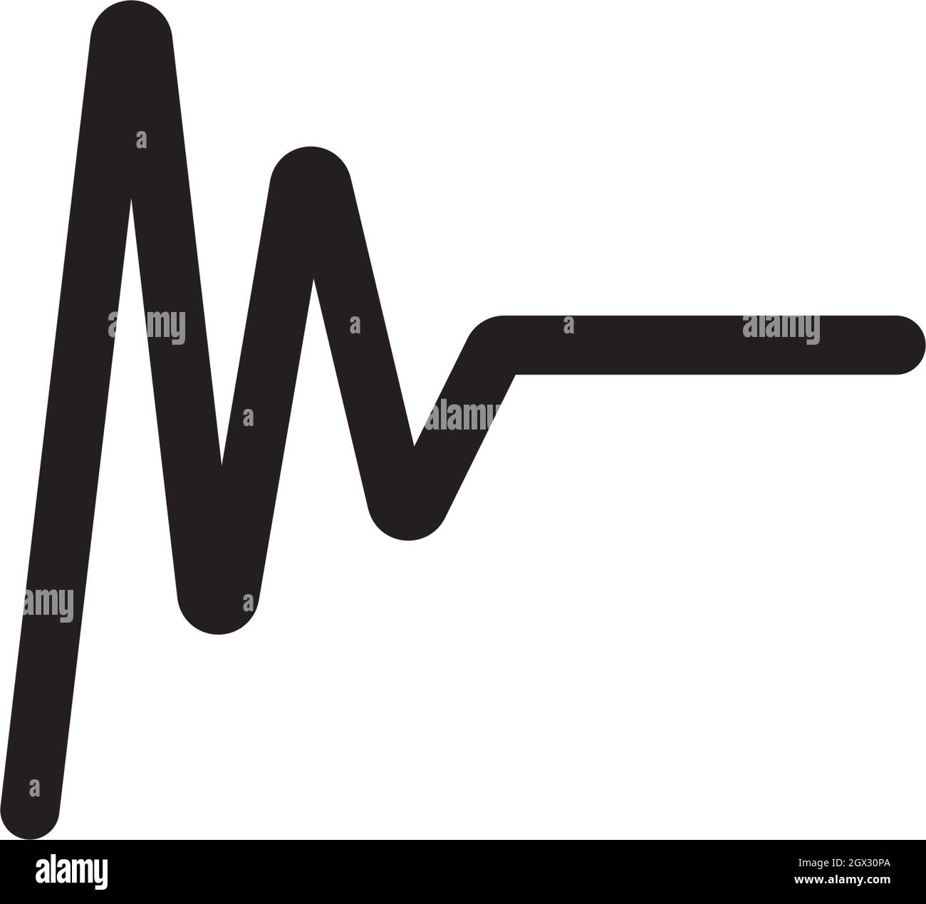 pulse line vector template Stock Vector Image & Art - Alamy