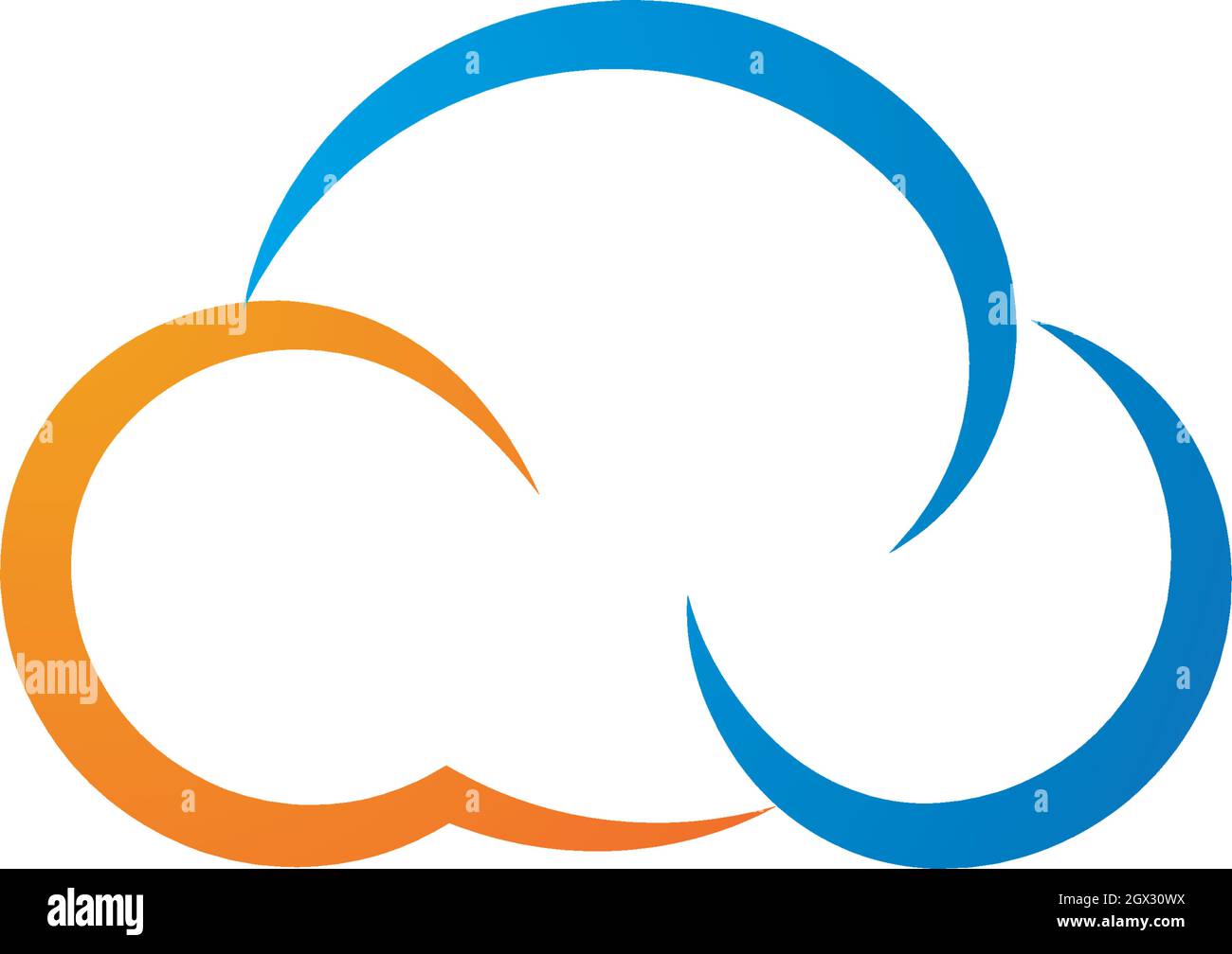 cloud vector logo template design vector Stock Vector Image & Art - Alamy
