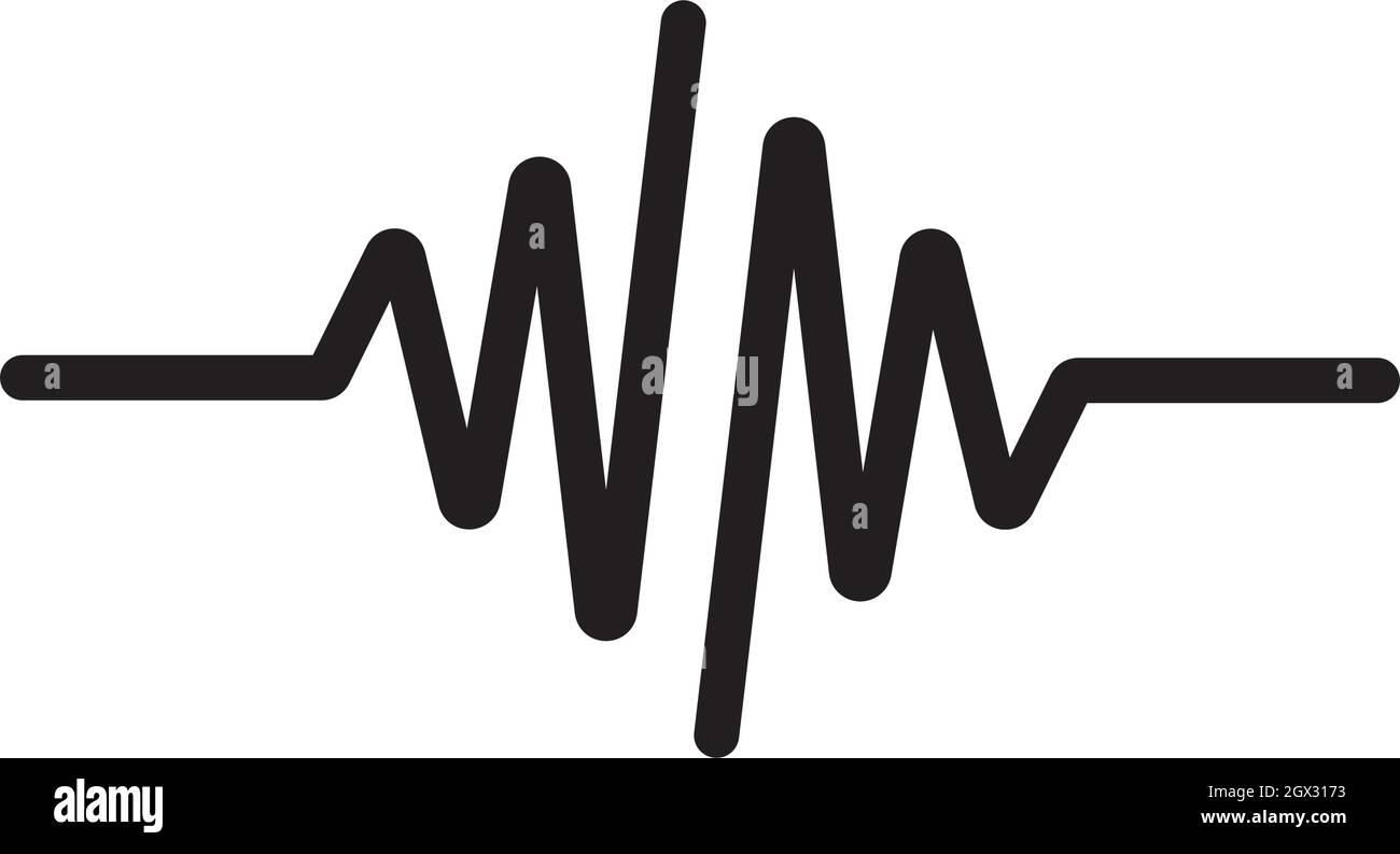 pulse line vector template Stock Vector Image & Art - Alamy