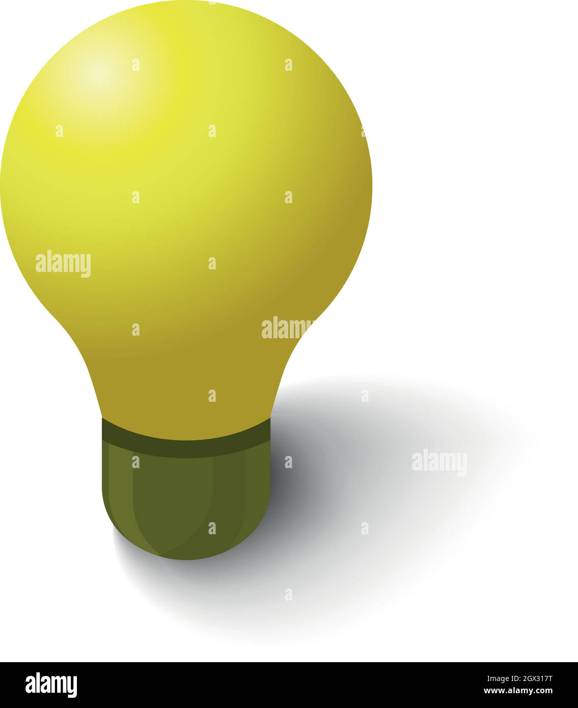 Light bulb isometric 3d icon hi-res stock photography and images - Alamy