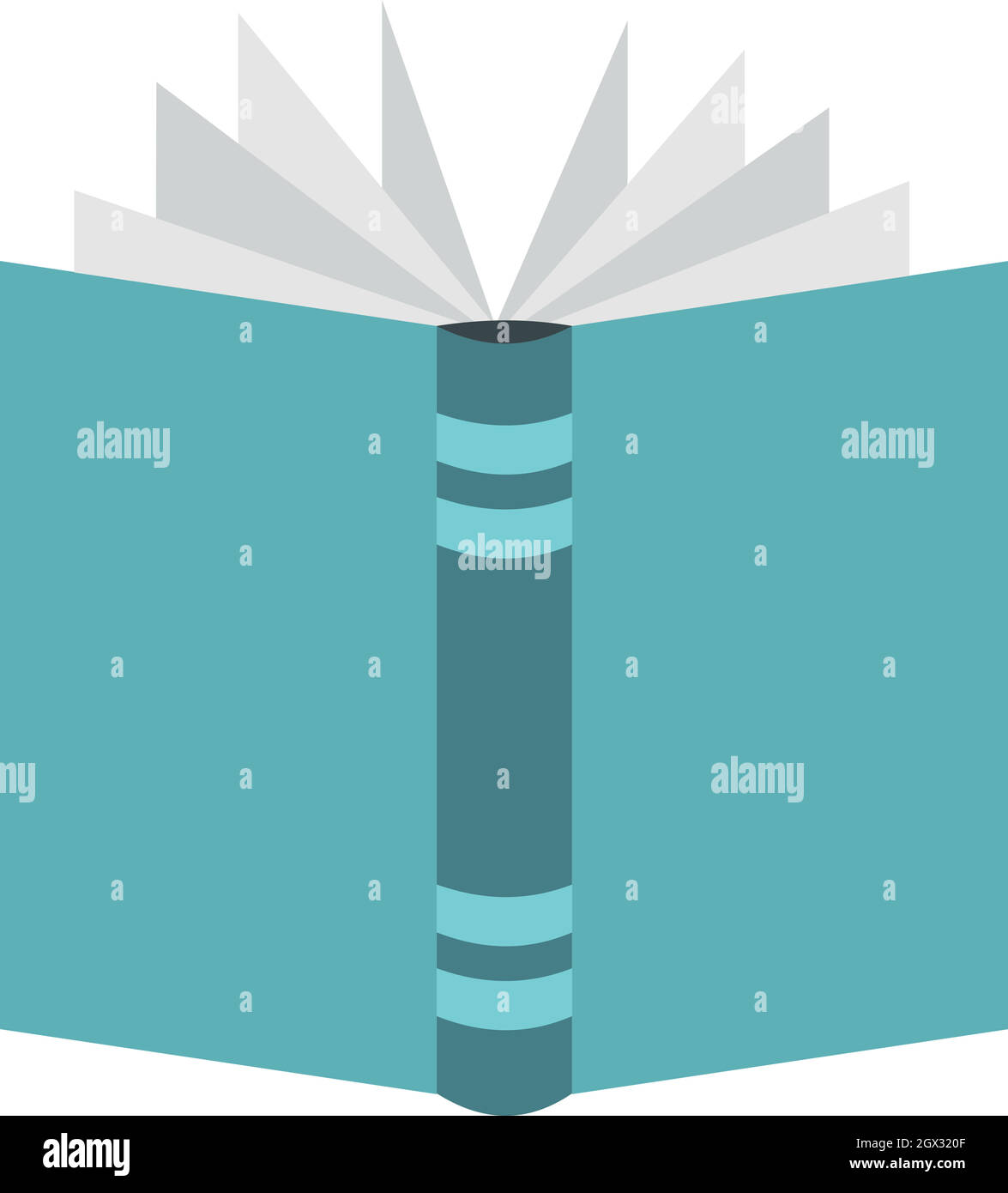 Open thick book icon, flat style Stock Vector Image & Art - Alamy