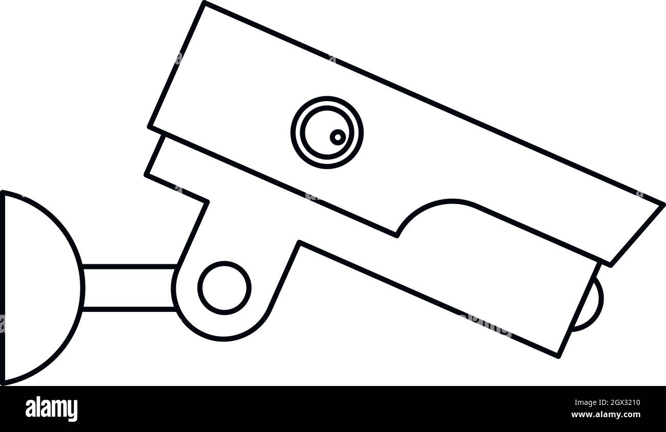 Crime security icon outline Stock Vector Images - Alamy