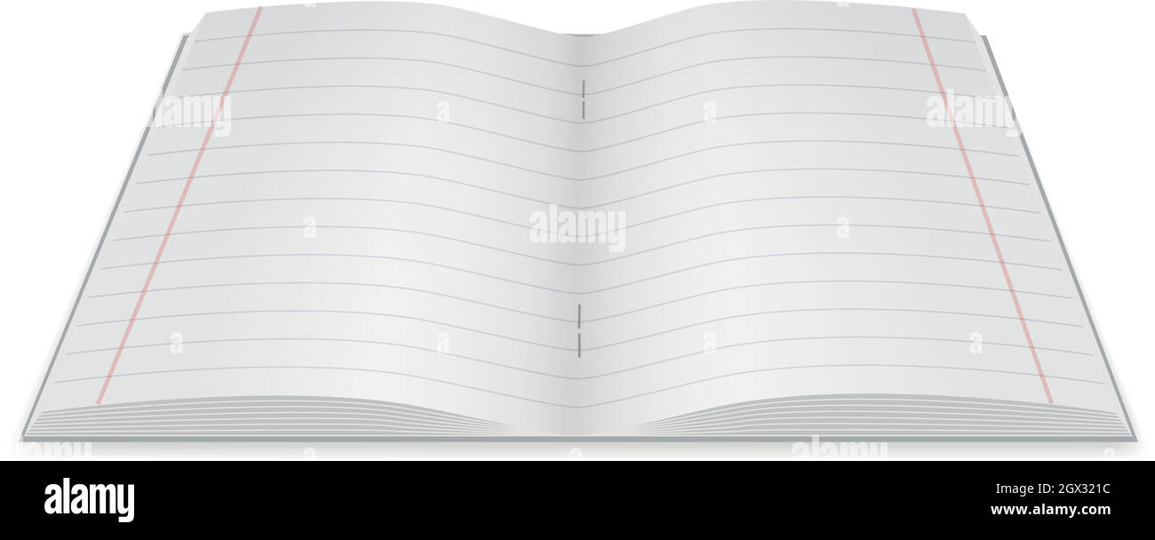 Mockup notebook stationery Stock Vector Images - Alamy