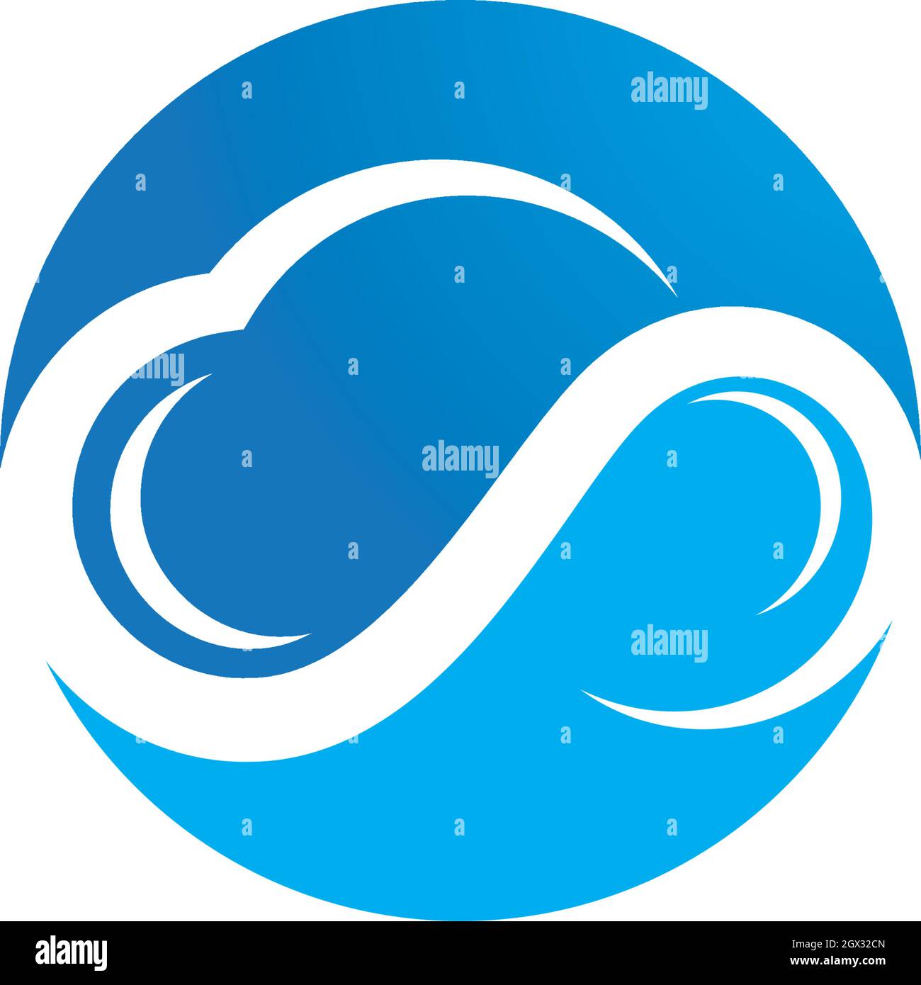 cloud logo template design vector Stock Vector Image & Art - Alamy