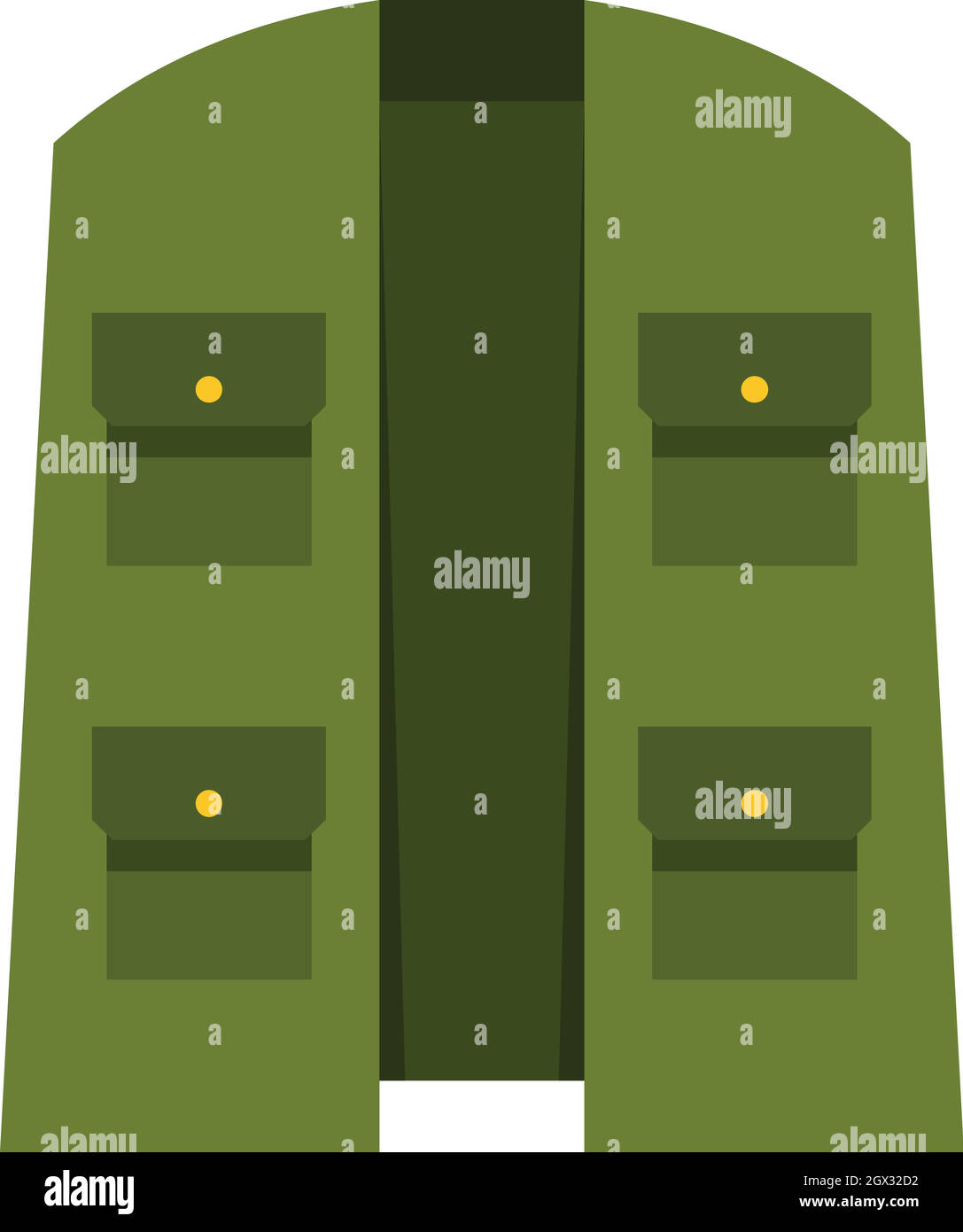 Wearing green uniform jacket Stock Vector Images - Alamy