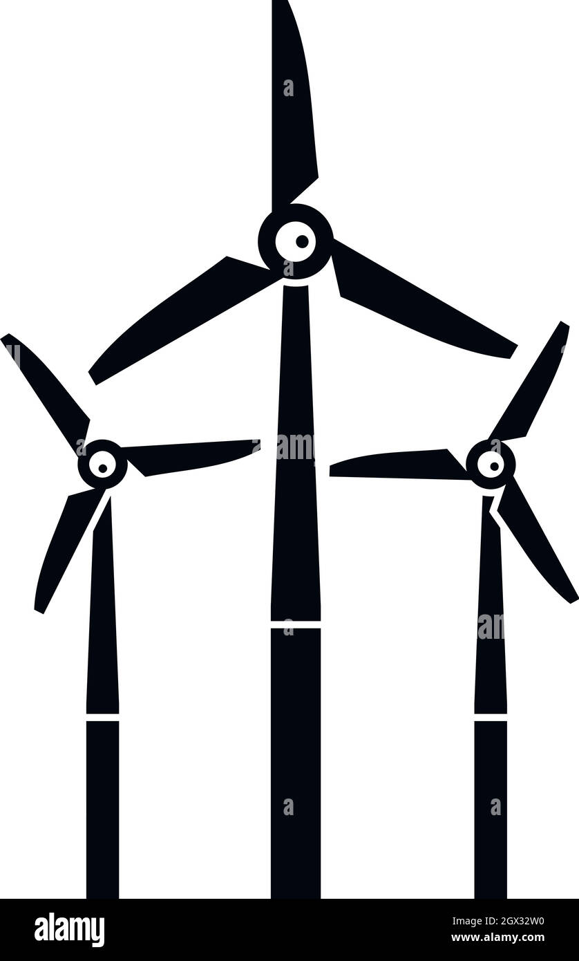 Windmill icon, simple style Stock Vector Image & Art - Alamy