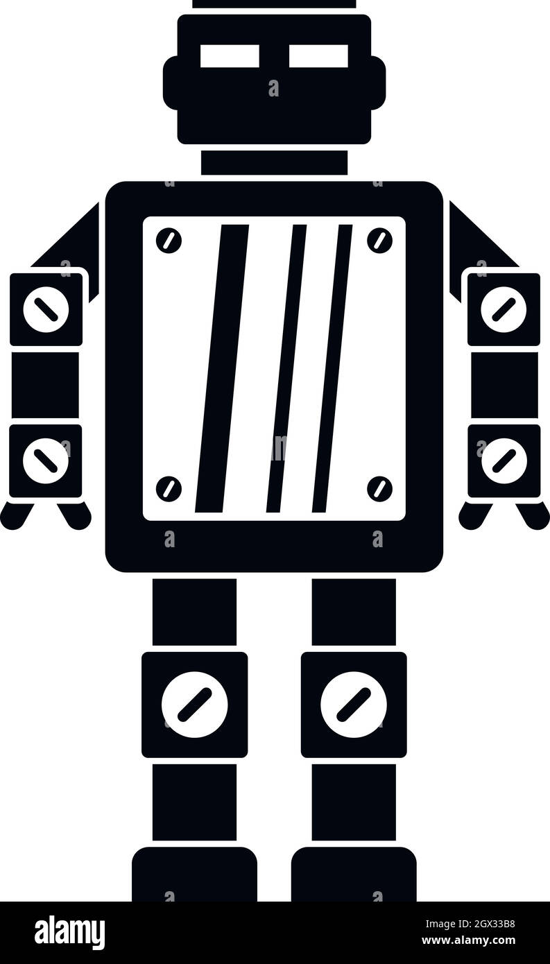 Abstract robot icon, simple style Stock Vector Image & Art - Alamy