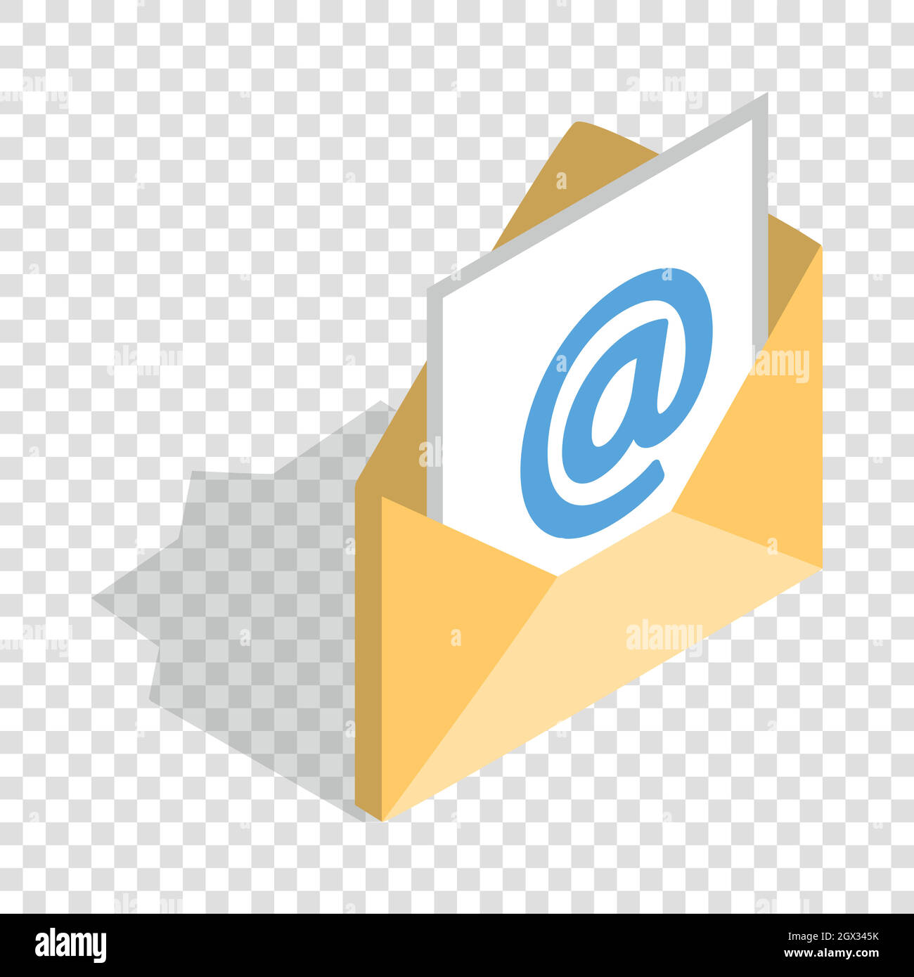 Isometric e mail icon hi-res stock photography and images - Alamy