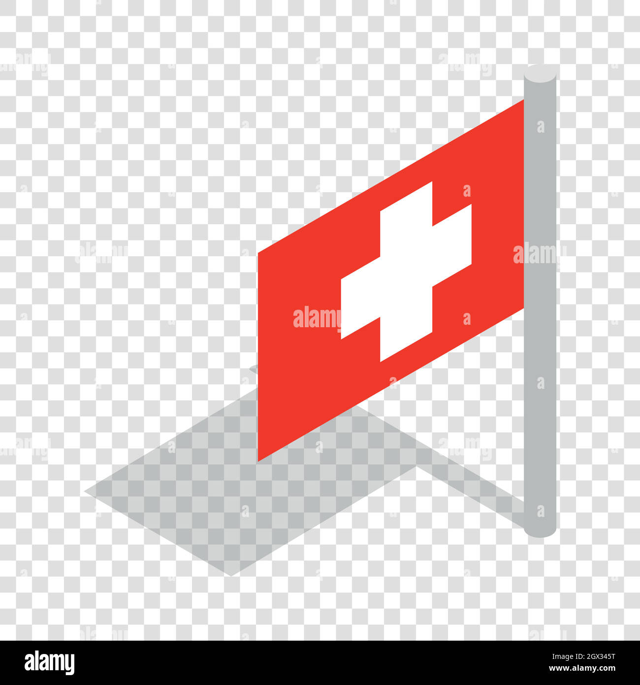 Switzerland flag isometric icon Stock Vector Image & Art - Alamy