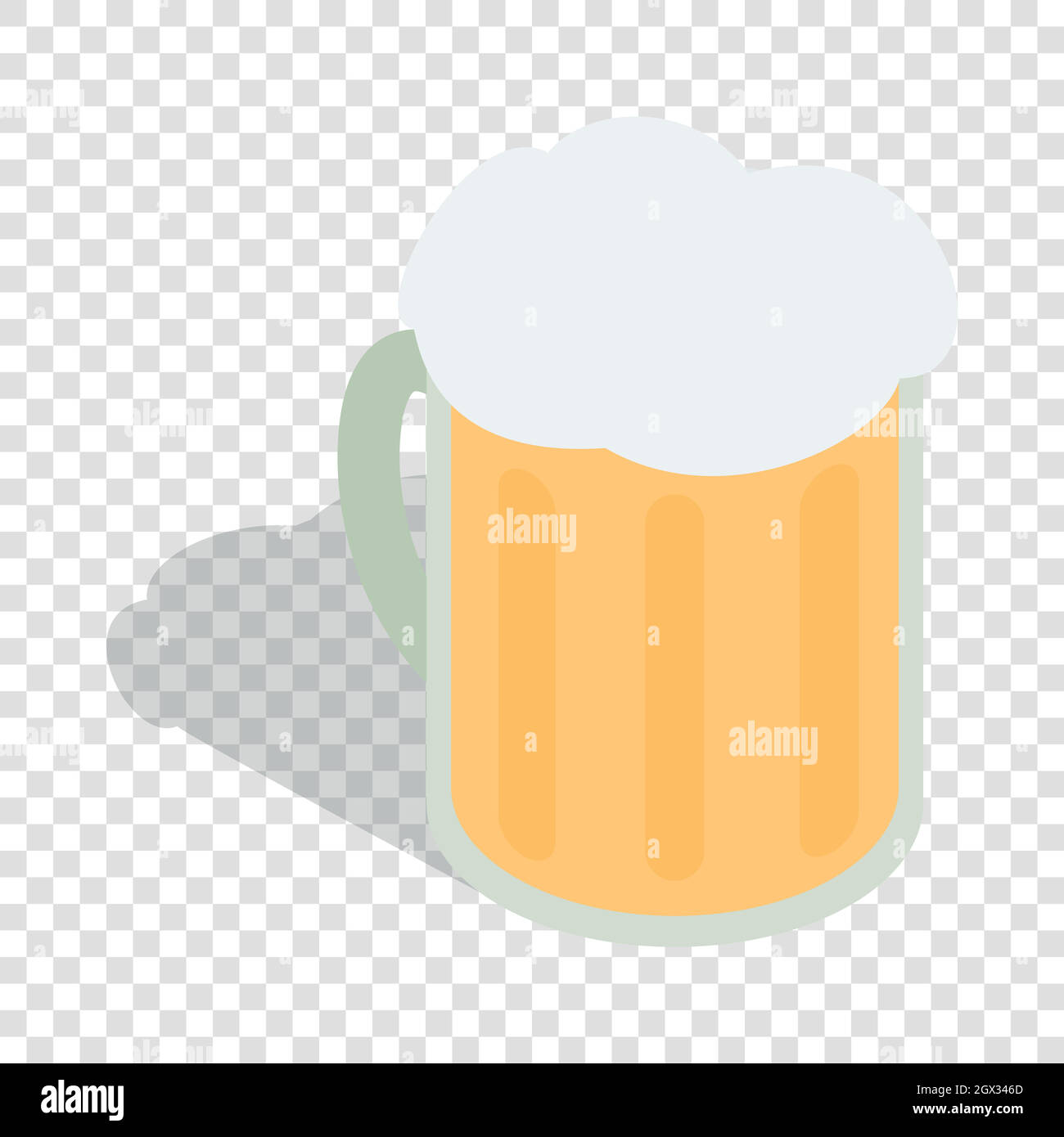 Beer mug isometric icon Stock Vector Image & Art - Alamy