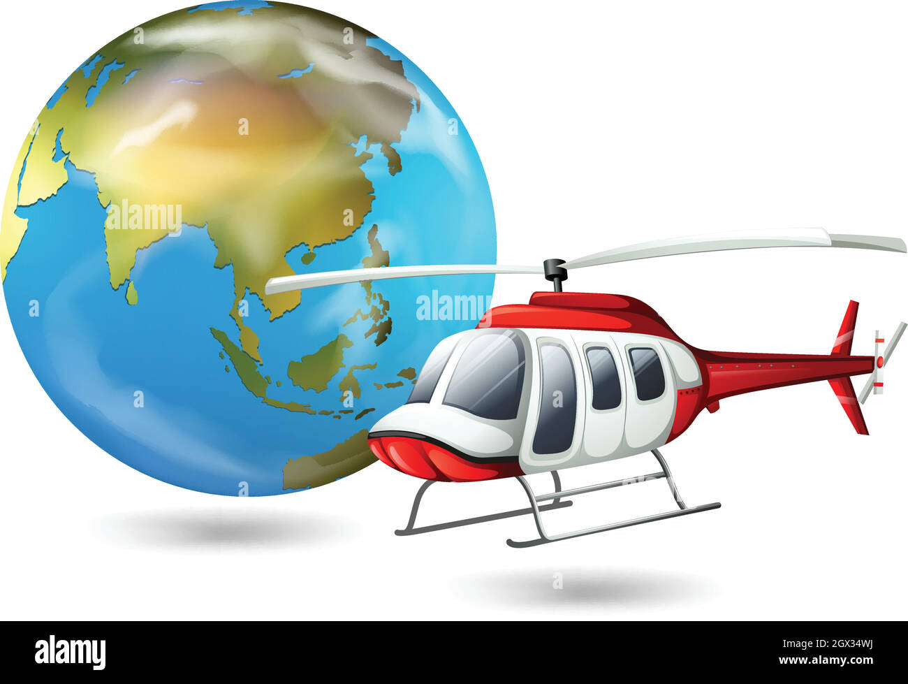 Rotating globe Stock Vector Images - Alamy