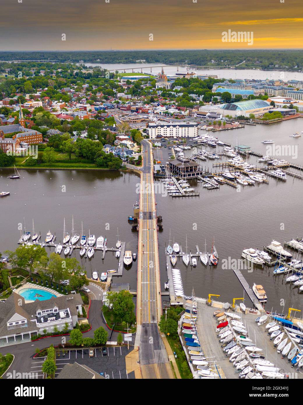 Aerial of annapolis hi-res stock photography and images - Alamy