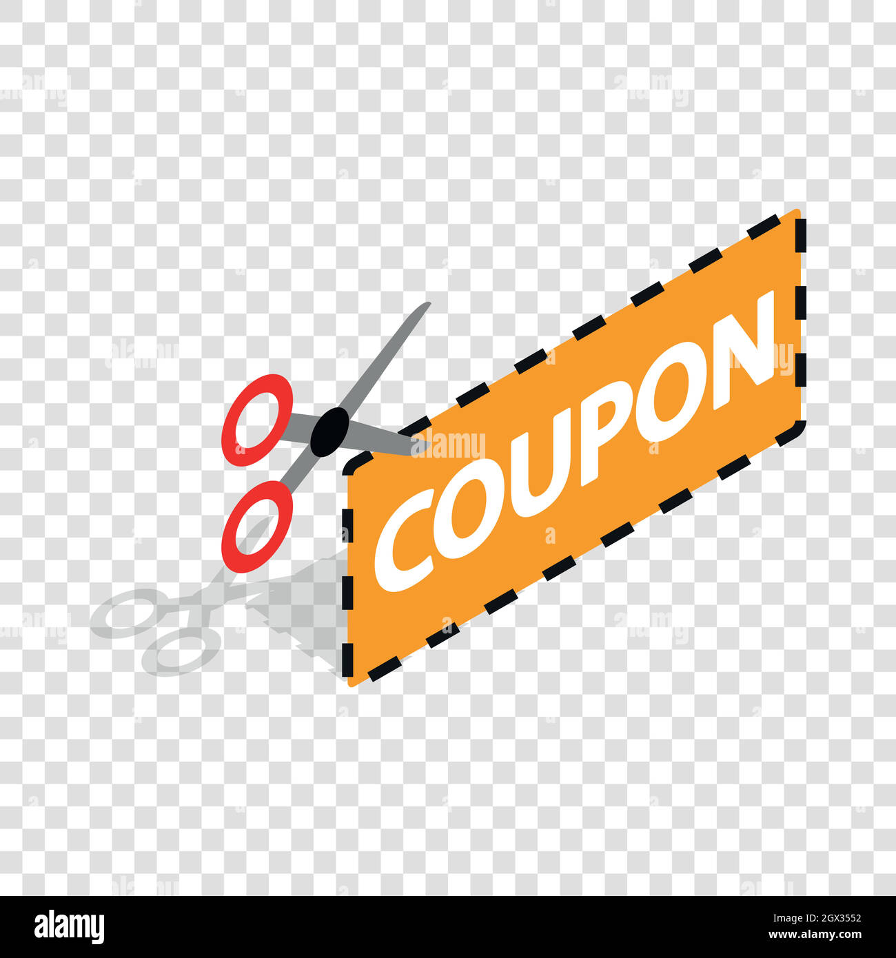 Coupon code isometric icon Stock Vector Image & Art - Alamy