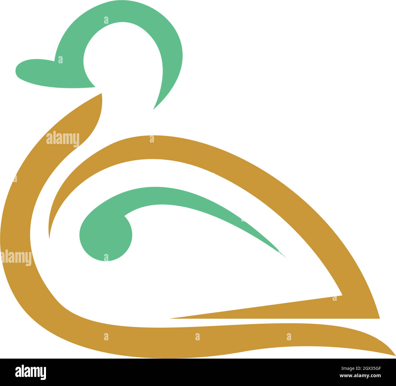Duck icon logo design concept template illustration Stock Vector Image ...