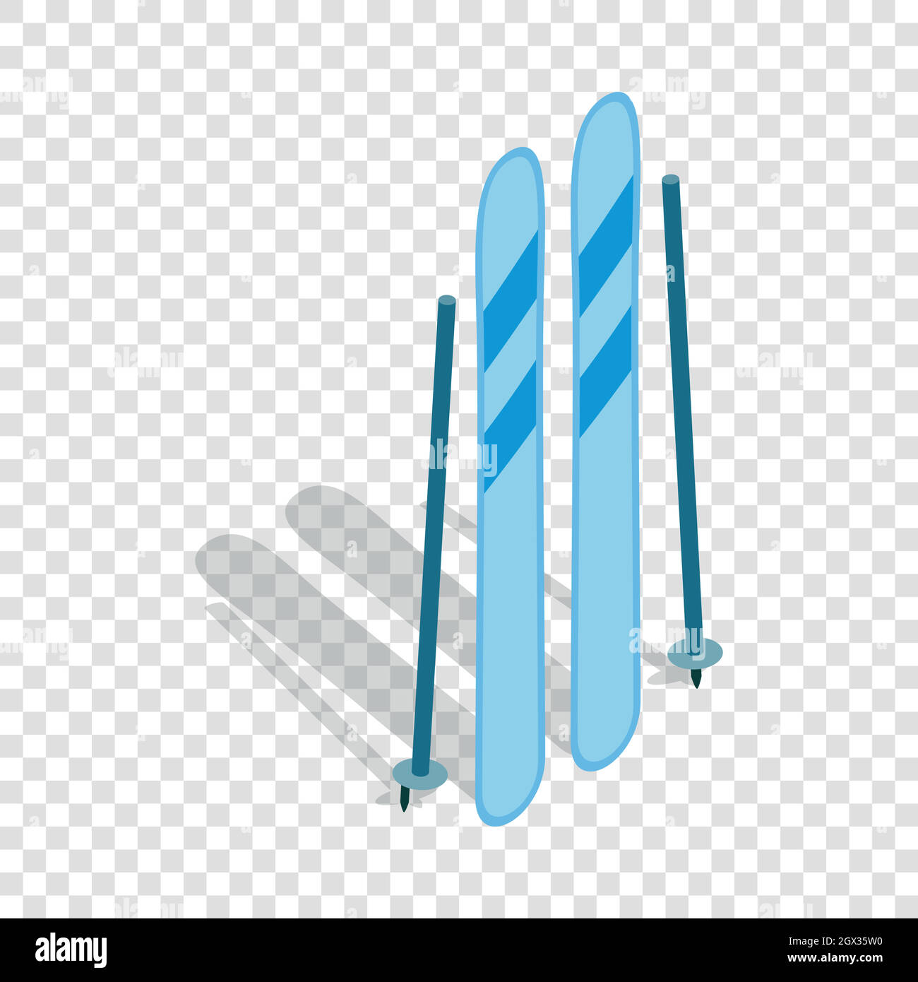Ski equipment isometric icon Stock Vector Image & Art - Alamy