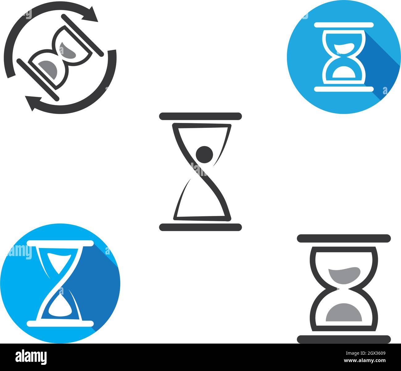 Hourglass icon vector template Stock Vector Image & Art - Alamy