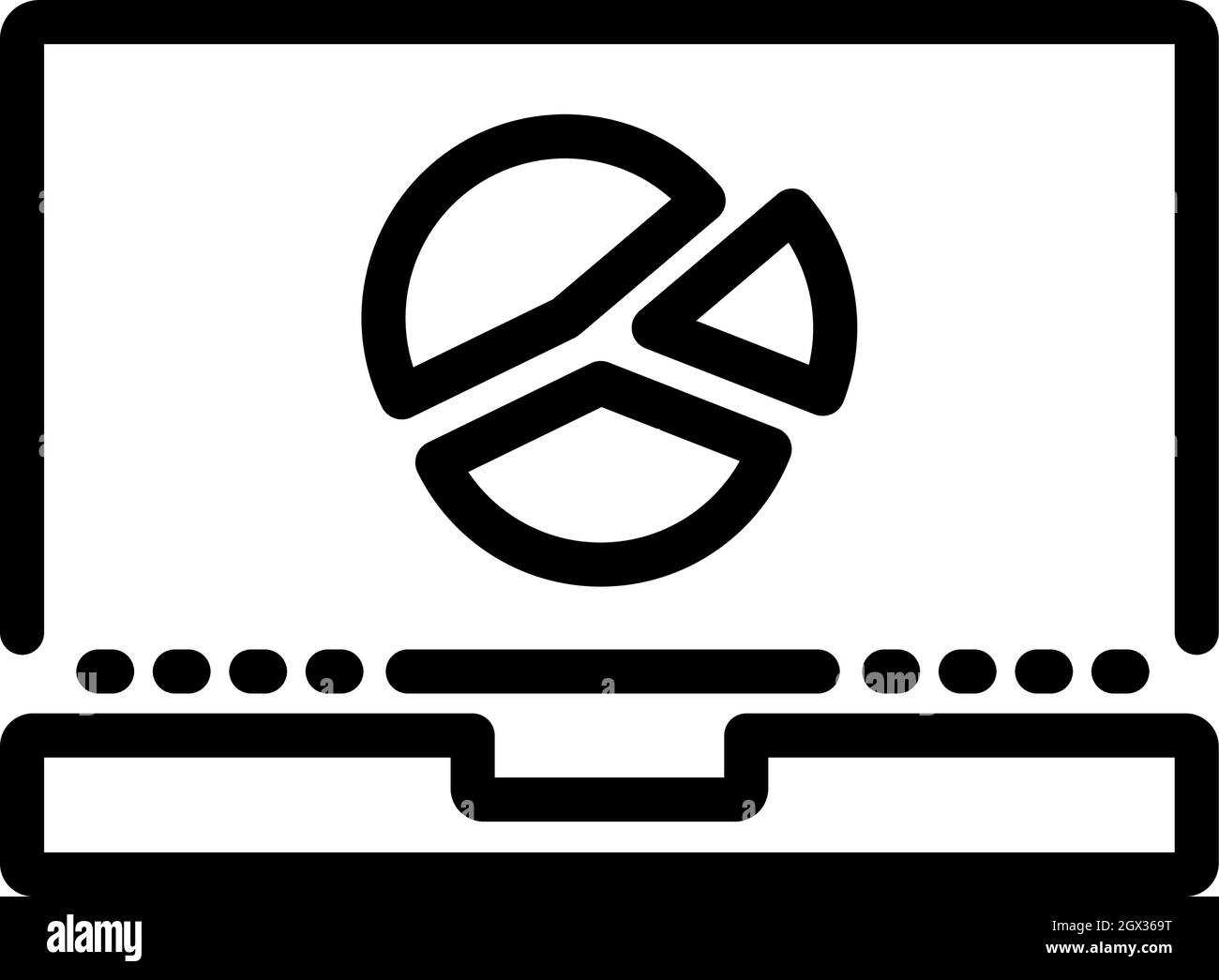 Laptop screen stock market Stock Vector Images - Alamy