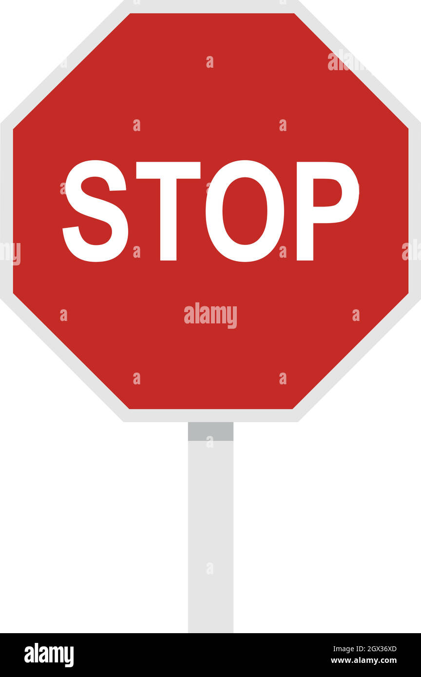 Drivers stop sign Stock Vector Images - Alamy