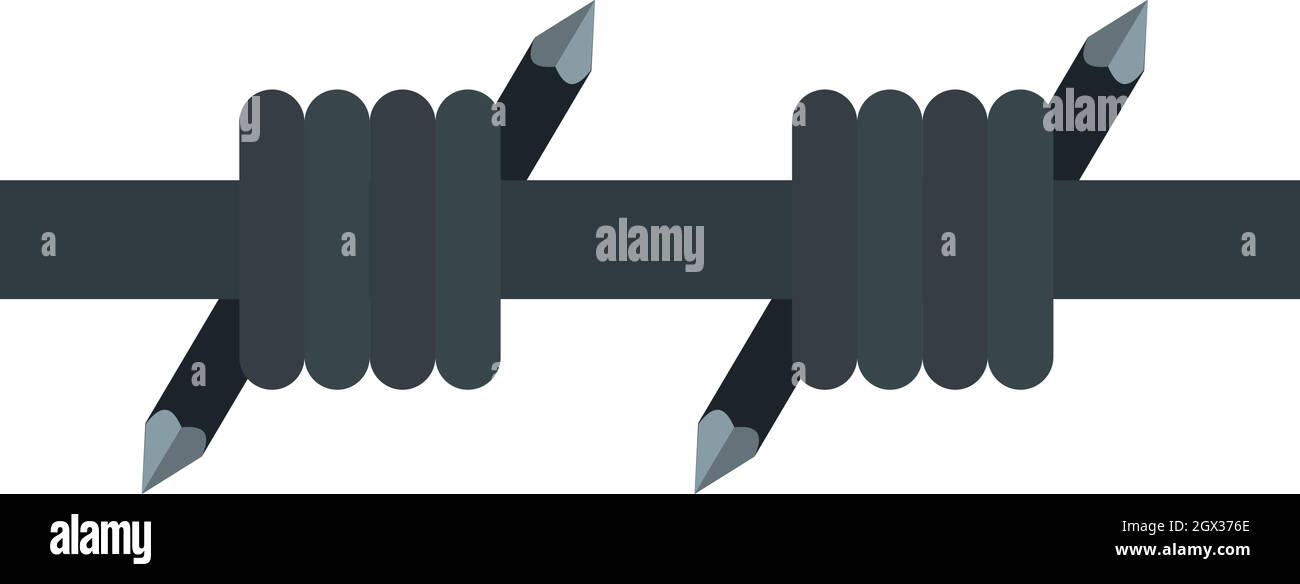 Barbed icon Stock Vector Images - Alamy