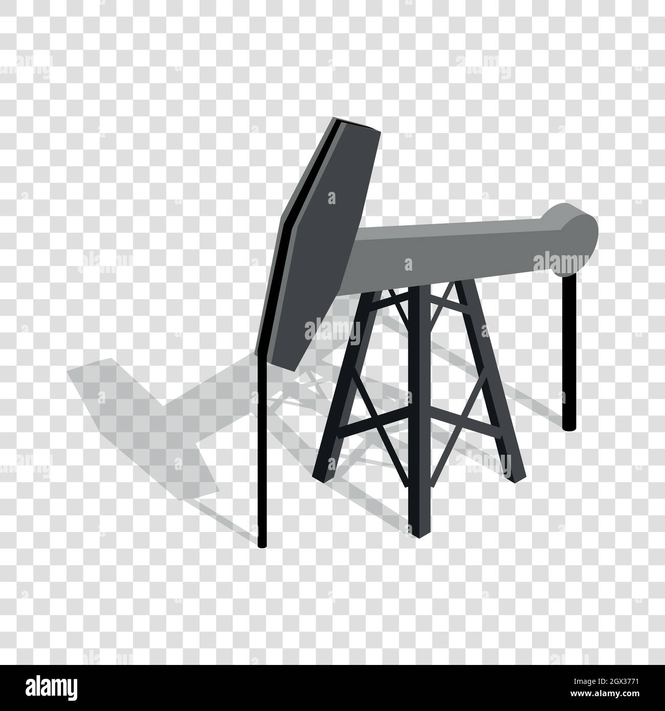 Oil pump isometric icon Stock Vector Image & Art - Alamy