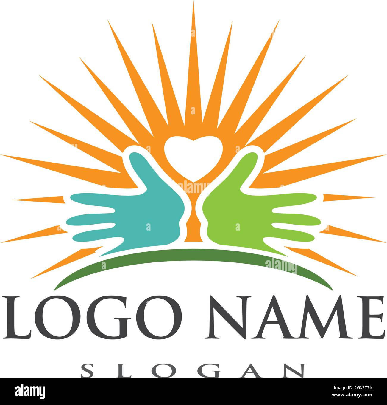 Hand Care Logo Template vector icon Business Stock Vector Image & Art ...