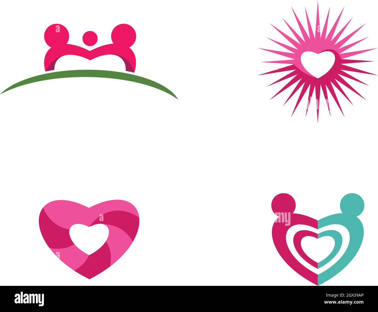 Love Logo Vector icon illustration design Template Stock Vector Image ...