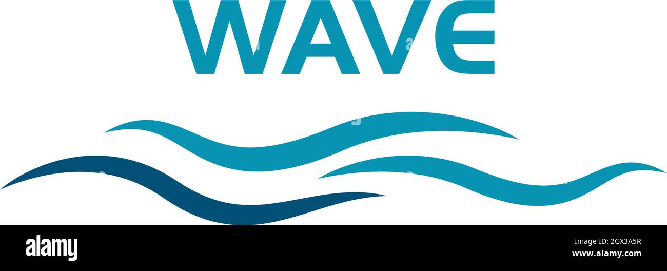 Water Wave symbol and icon Logo Template vector Stock Vector Image ...