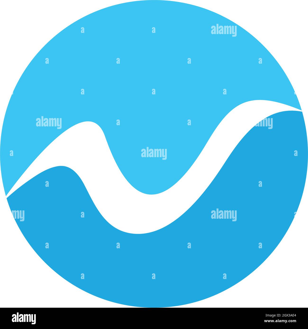 Water Wave symbol and icon Logo Template vector Stock Vector Image ...