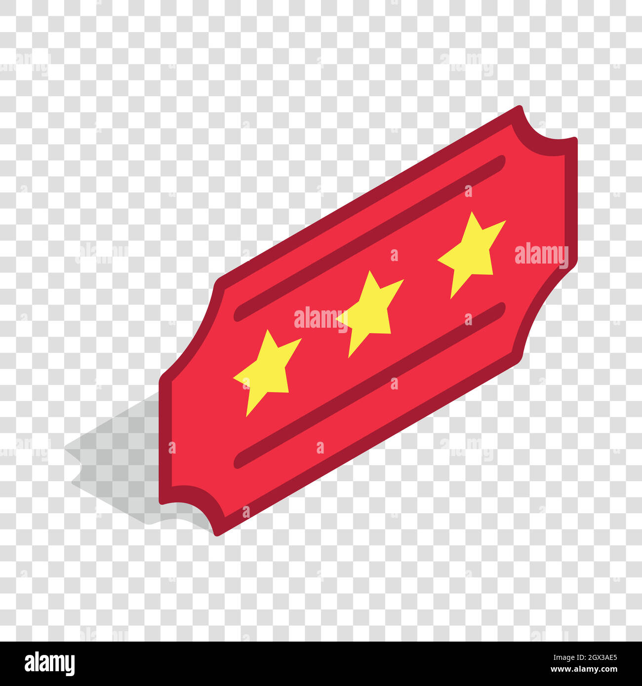 Red ticket isometric icon Stock Vector Image & Art - Alamy