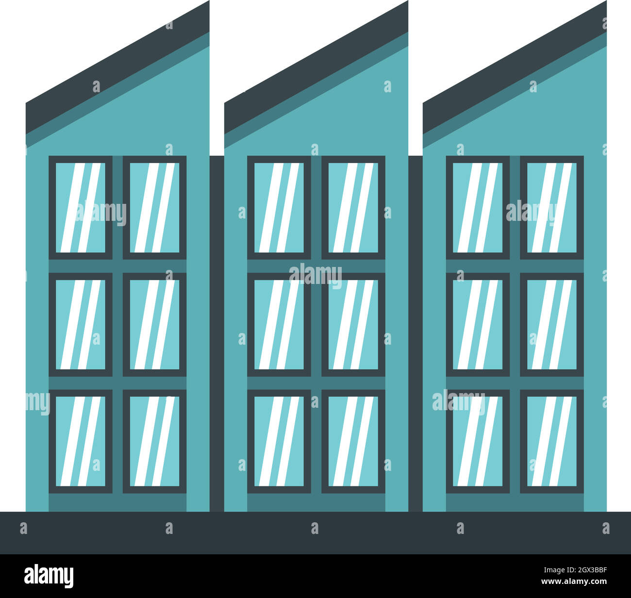 White modern facade building Stock Vector Images - Alamy
