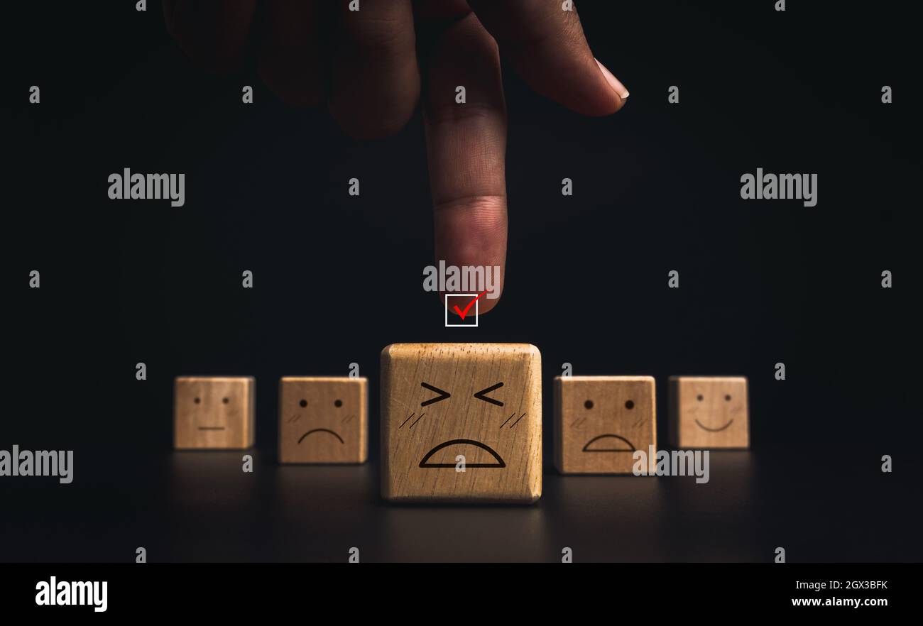 Customer service evaluation, bad rating, feedback, and satisfaction ...