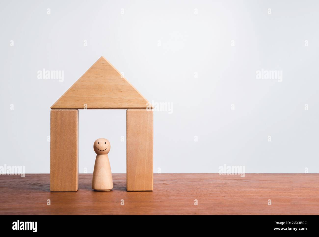 Stay home stay safe, Self-quarantine concept. Home isolation from virus ...