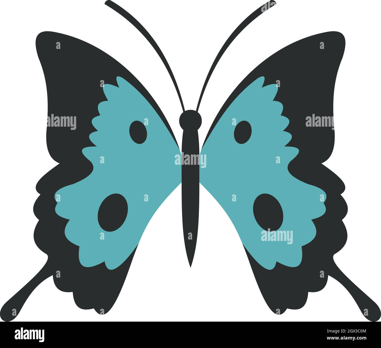 Butterfly tattoo style Cut Out Stock Images & Pictures - Alamy