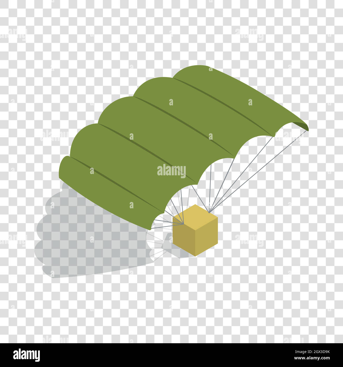 Military parachute isometric icon Stock Vector Image & Art - Alamy