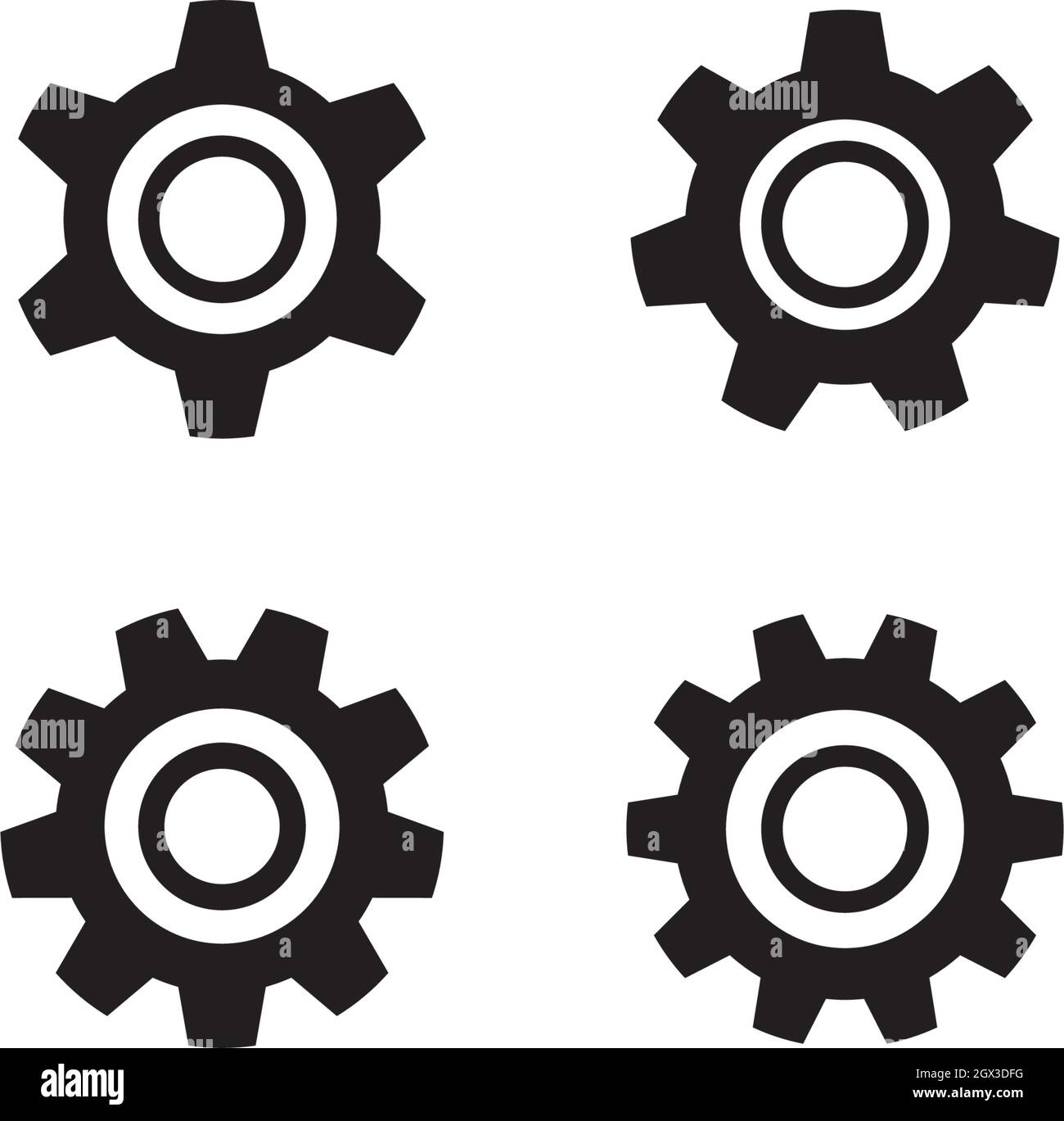 Gear Logo Template vector icon illustration design Stock Vector Image ...