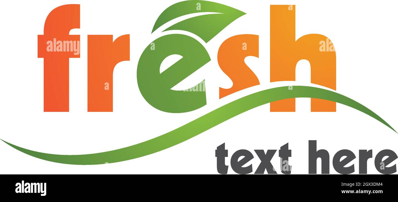 Fresh logo vector icon template Stock Vector Image & Art - Alamy