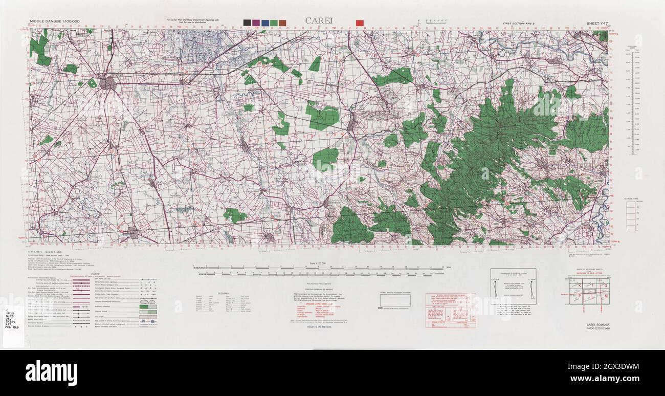 Carei 1944 map hi-res stock photography and images - Alamy